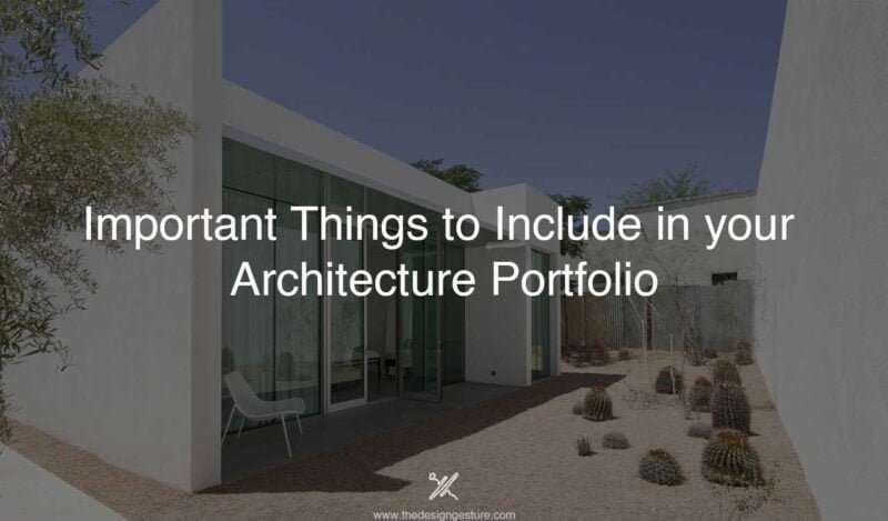 Important Things To Include In Your Architecture Portfolio | The Design ...