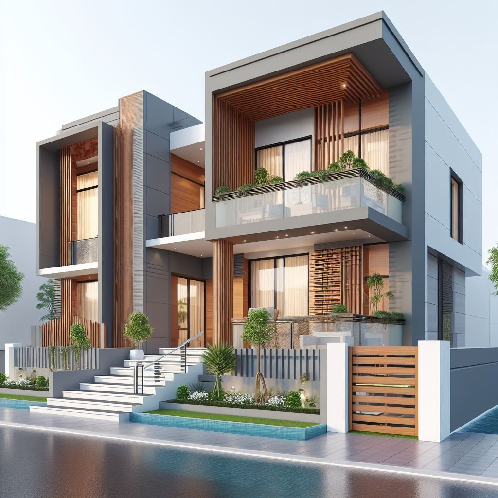 40+ Mind-Blowing Modern House Front Elevation Designs | The Design Gesture