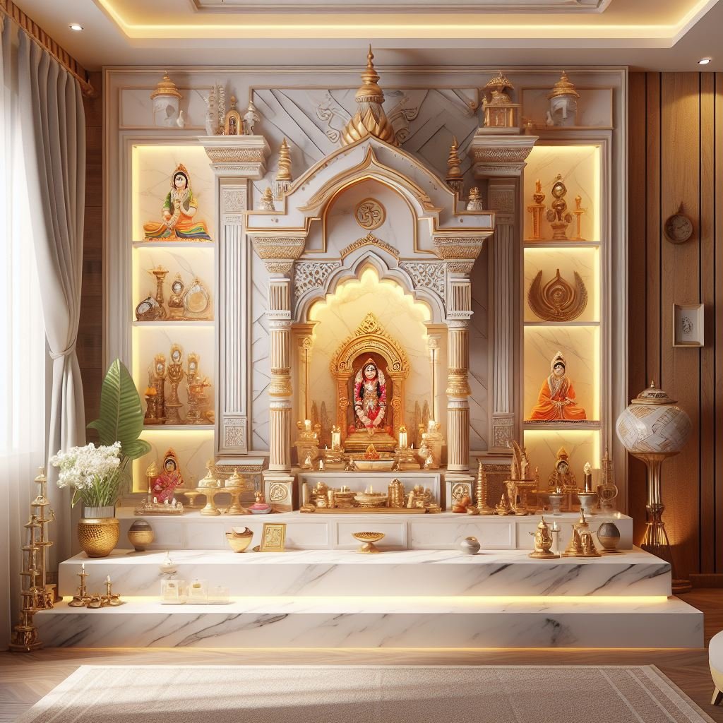 50+ Amazing Pooja Room Design Ideas | The Design Gesture