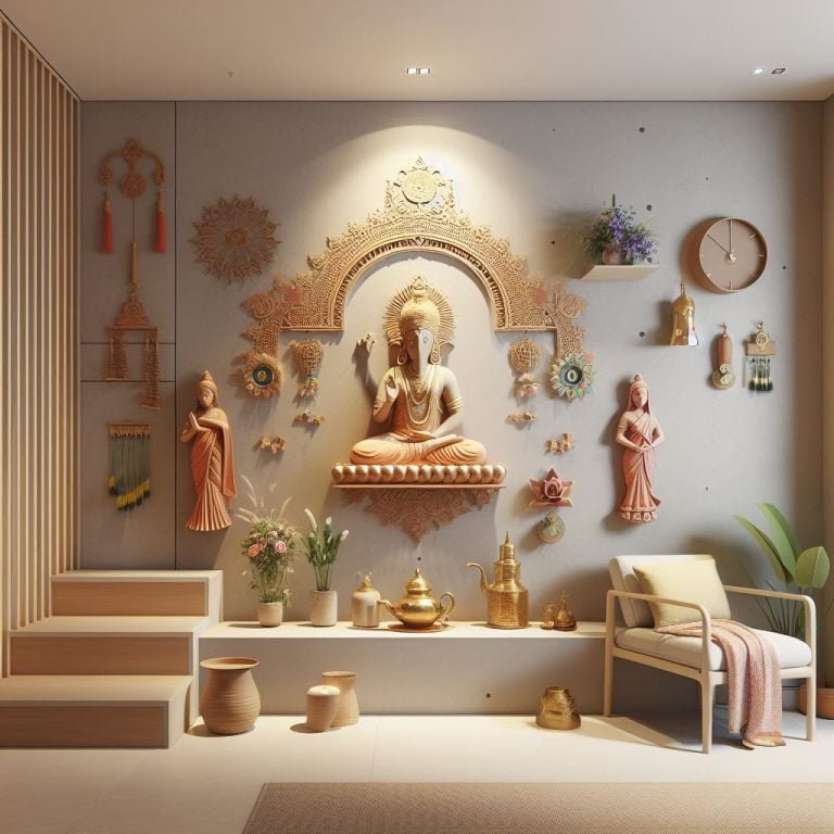 50+ Amazing Pooja Room Design Ideas | The Design Gesture