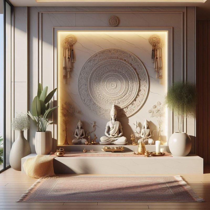 50+ Amazing Pooja Room Design Ideas | The Design Gesture