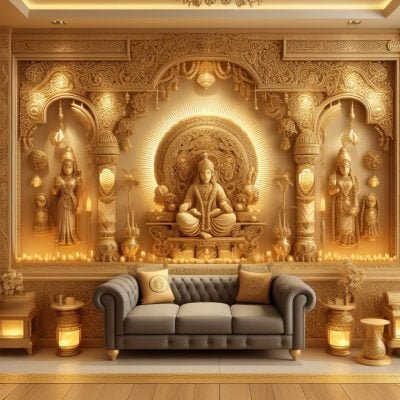 50+ Amazing Pooja Room Design Ideas | The Design Gesture