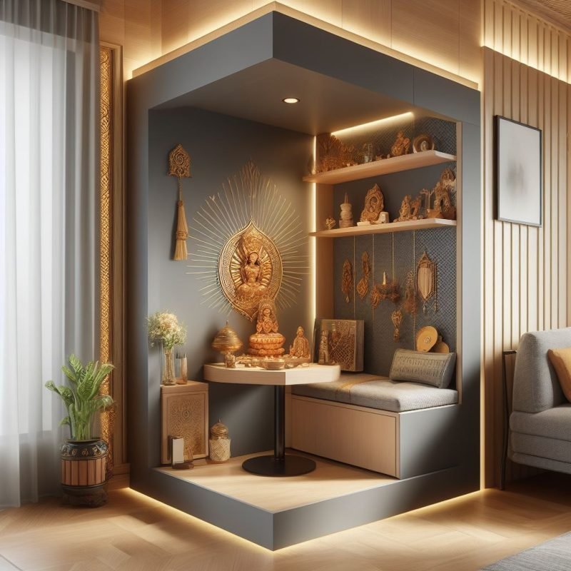 50+ Amazing Pooja Room Design Ideas | The Design Gesture
