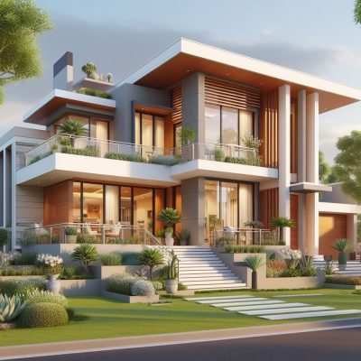 40+ Mind-Blowing Modern House Front Elevation Designs | The Design Gesture