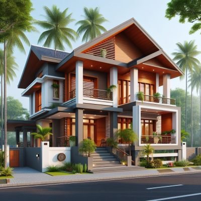 40+ Mind-Blowing Modern House Front Elevation Designs | The Design Gesture