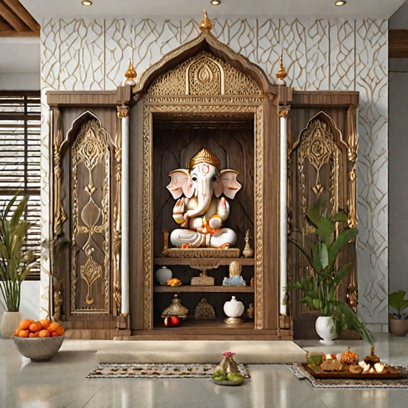 50+ Amazing Pooja Room Design Ideas | The Design Gesture