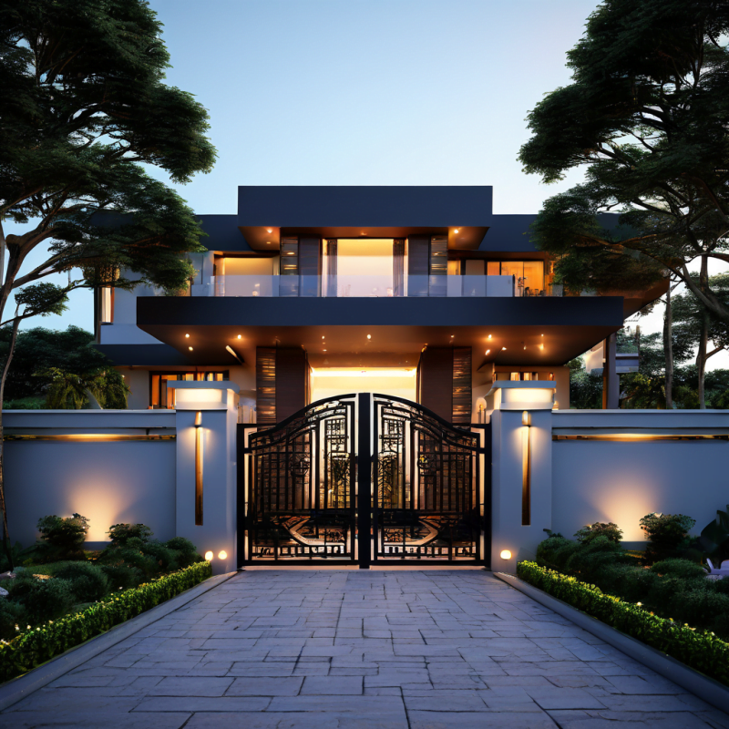 50+ Amazing Modern House Gate Designs - The Design Gesture